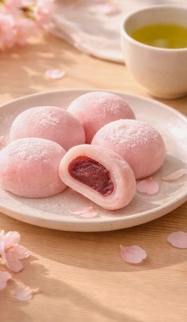Cherry Blossom Mochi Recipe - Livy Cooks
