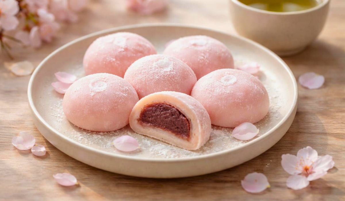 Cherry Blossom Mochi Recipe - Livy Cooks