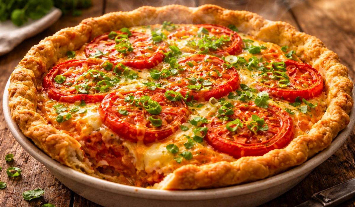 Paula Deen Tomato Pie Recipe - Livy Cooks