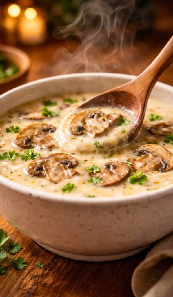 Cheesecake Factory Mushroom Soup Recipe - Livy Cooks