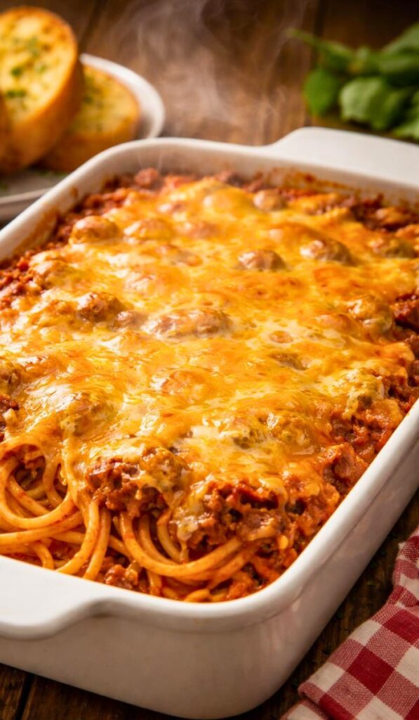 Paula Deens Baked Spaghetti